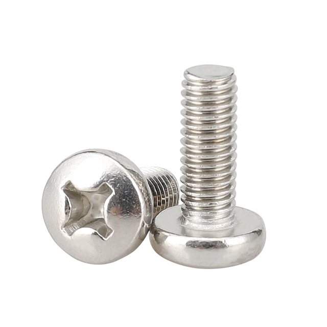 Stainless steel 201 round head cross screws semi-round head pan head ...