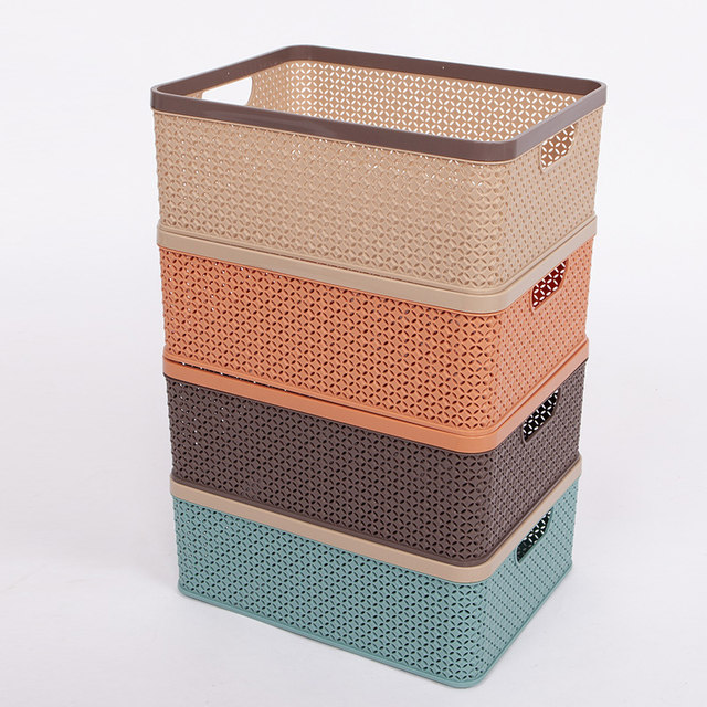 Storage box without lid Desktop organization box A4 paper storage ...