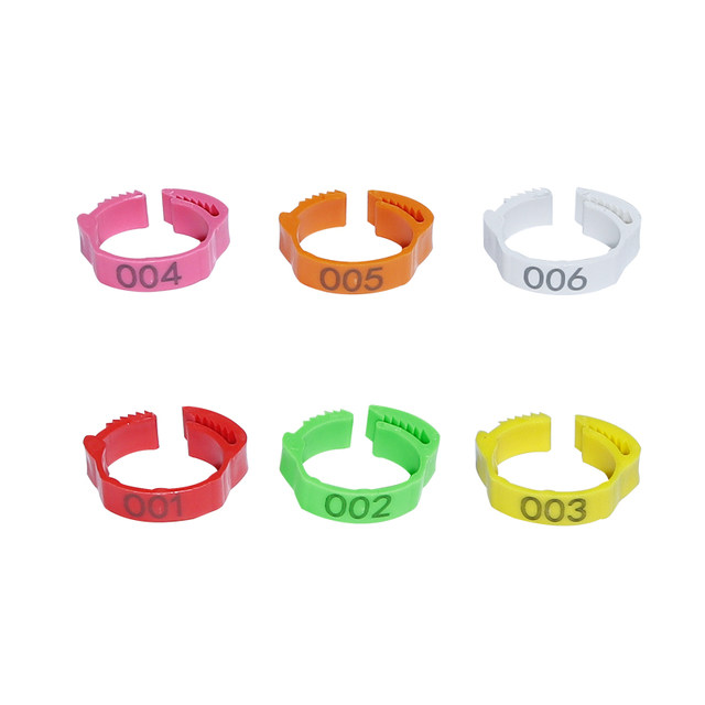 Chicken foot ring customized adjustable poultry logo ring parrot ...