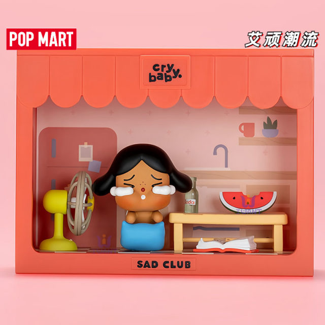 POPMART CRYBABY Crying Baby Sad Club Series Scene Figure Blind Box ...