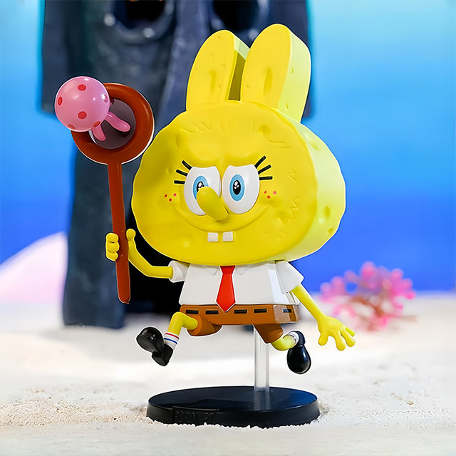 POPMART LABUBU SpongeBob SquarePants Series Figures Blind Box Ornaments ...