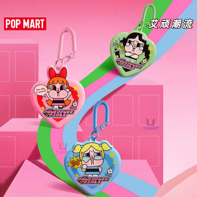 POPMART CRYBABY Powerpuff Girls Card Holder Blind Box Pendant Keychain ...