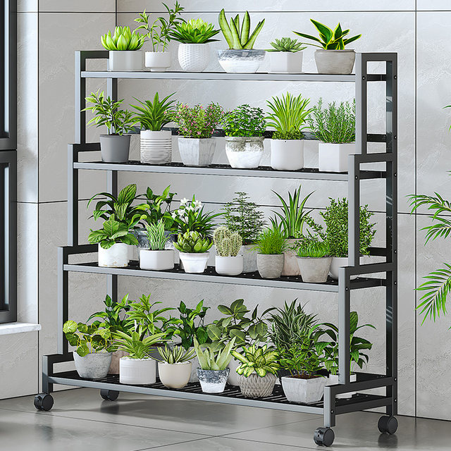 Flower rack storage rack balcony floor-standing multi-layer flower pot ...