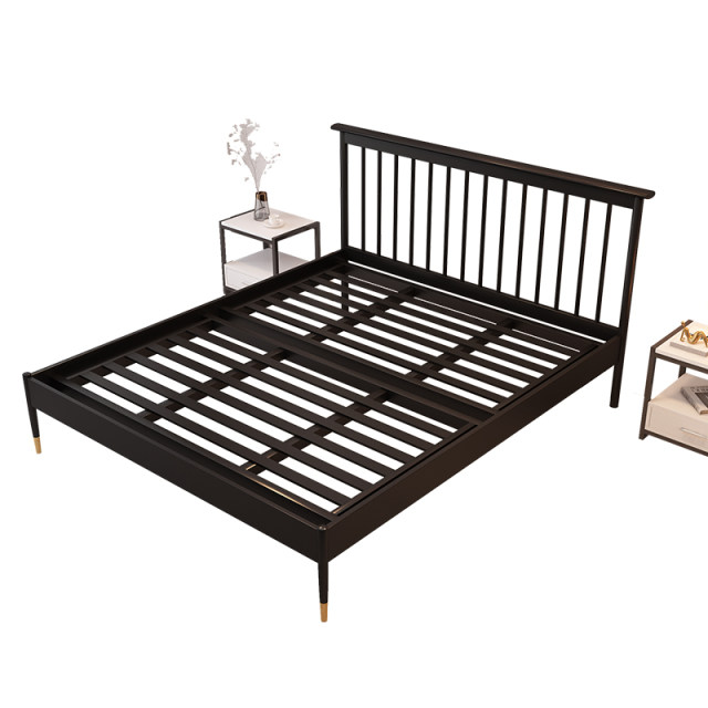 Iron bed modern and simple 1.8 meters double iron bed reinforced and ...