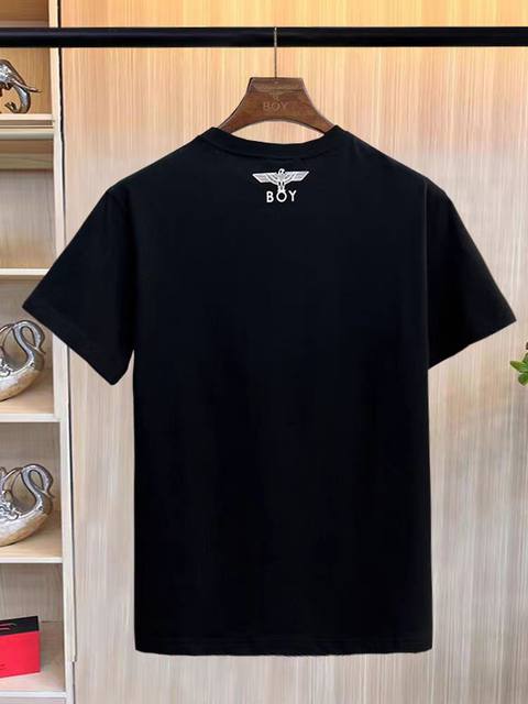 boy short-sleeved summer new hot stamping splash ink color printing ...