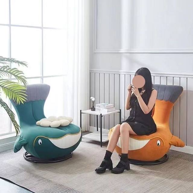 Internet celebrity rotating sofa chair comfortable lazy single sofa ...