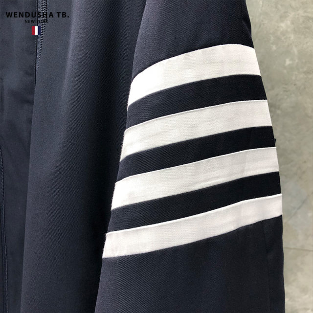 TB double zipper jacket striped four-stripe jacket British style ...