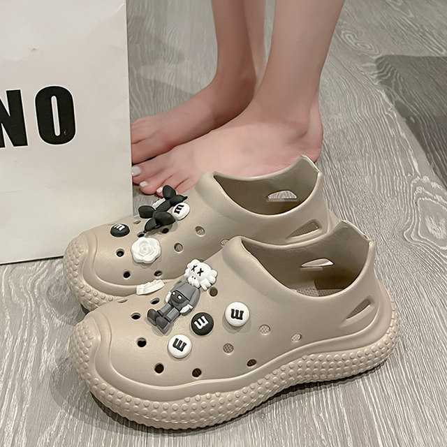 DIY Korean style casual sports clogs for women in summer breathable and ...