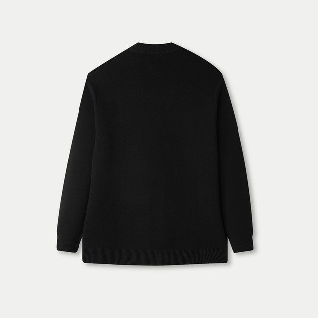 HLA/Heilan House core-spun yarn washed knitted cardigan 2024 autumn new ...