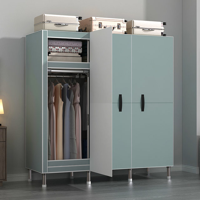 Dormitory wardrobe home bedroom simple assembly cloth wardrobe rental ...