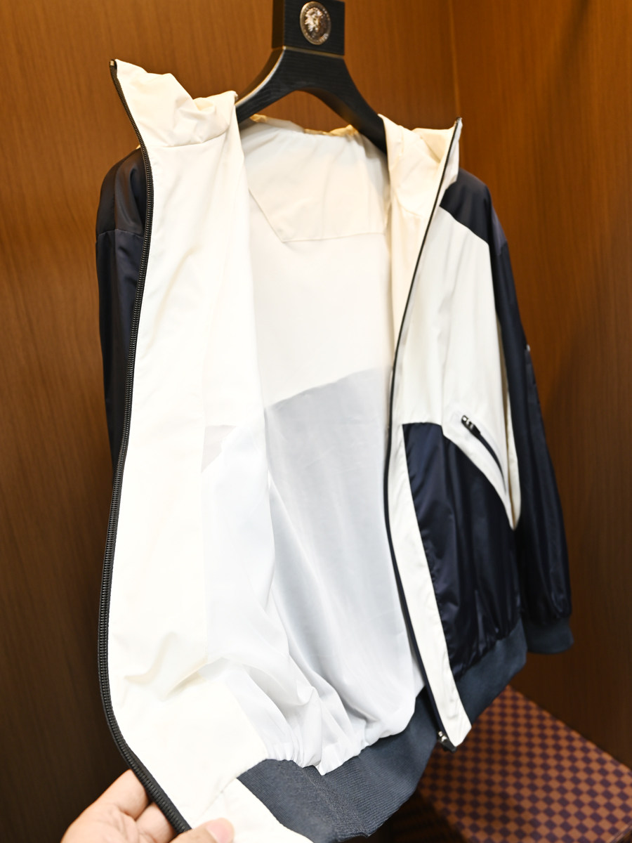 Spring and Autumn Thin Breathable Contrast Color Jacket Men's European ...