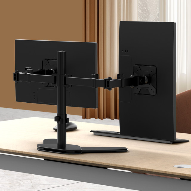 Simple monitor stand arm, no punching, rotating dual-screen base ...