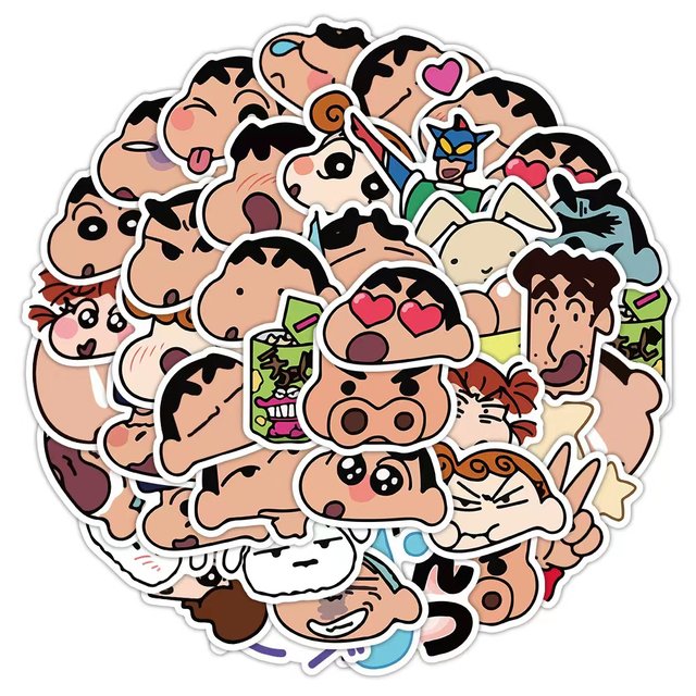 220 cartoon cute Crayon Shin-chan stickers for mobile phones, tablets ...