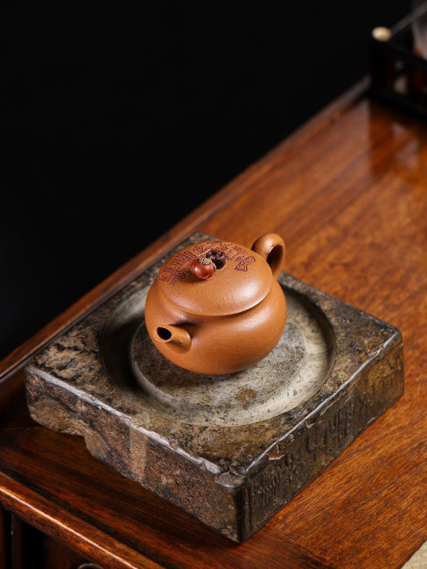Yixing purple clay pot original ore slope mud fully handmade bionic ...