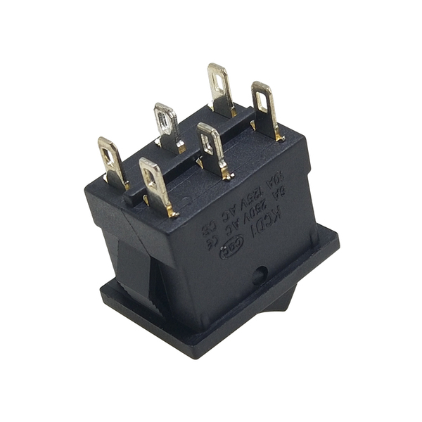 15x21mm Small Ship Type Switch KCD1-203 6-Pin 2-Speed 3-Speed Push ...