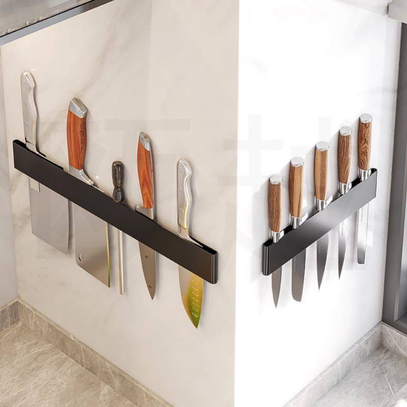 Stainless Steel Knife Rack - Wall Mounted, No Drilling Required