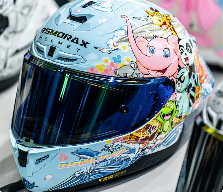 rsmorax r50spro helmet women's motorcycle big tail motorcycle full-face ...