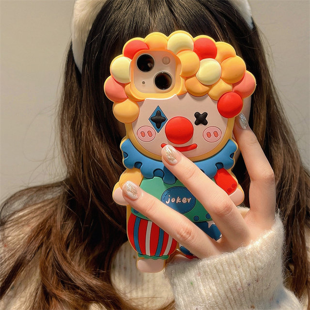 Three-dimensional cute cartoon clown suitable for iphone14promax Apple ...