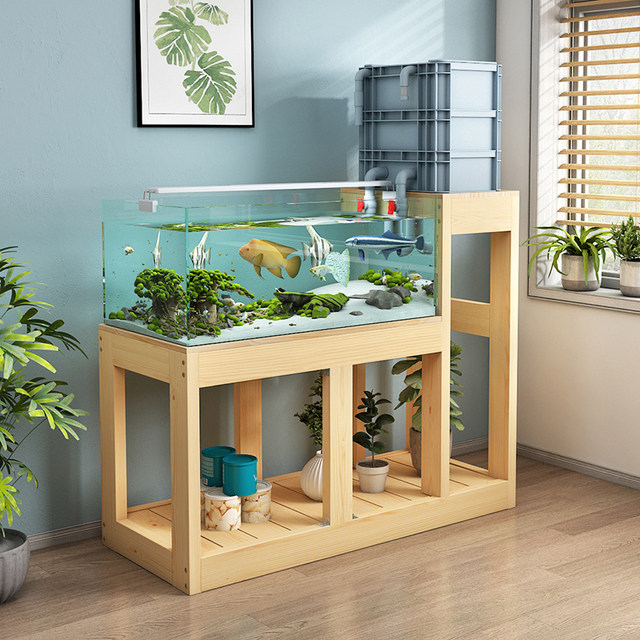 Fish Tank Base Solid Wood Custom Grass Tank Rack High and Low Rack ...
