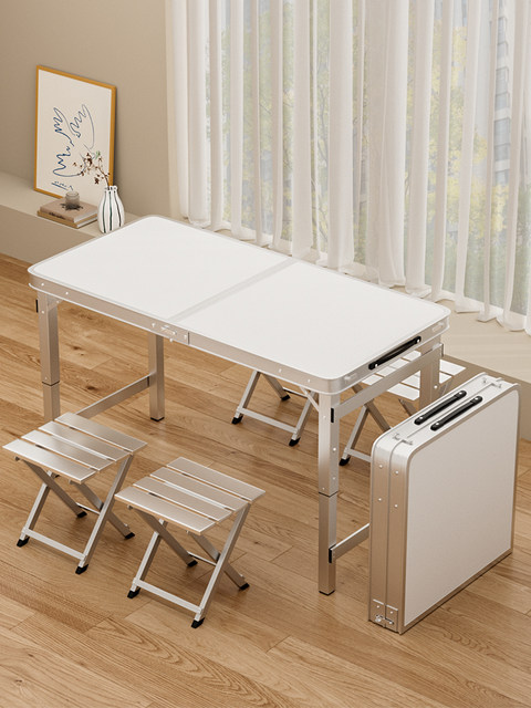 Folding table stall table outdoor portable camping picnic night market ...