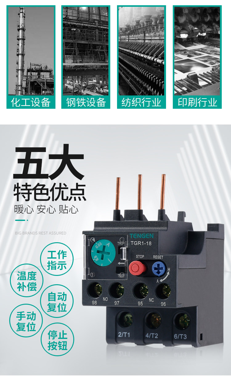 Relé térmico tengen tianzheng electric tgr1-18 | Tengen