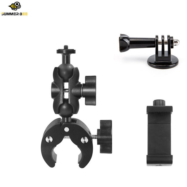 Action camera vigorously clamps motorcycle mobile phone shooting fixed ...