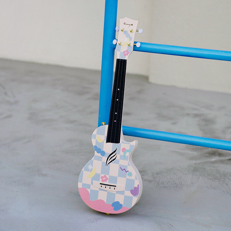 Instruments de musique white bear enya nova u zhizhi ukulélé en fibre ...