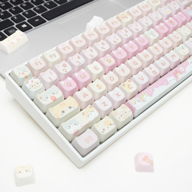 Zohe ZH100 Meow Meow Team mechanical keyboard wired and wireless ...