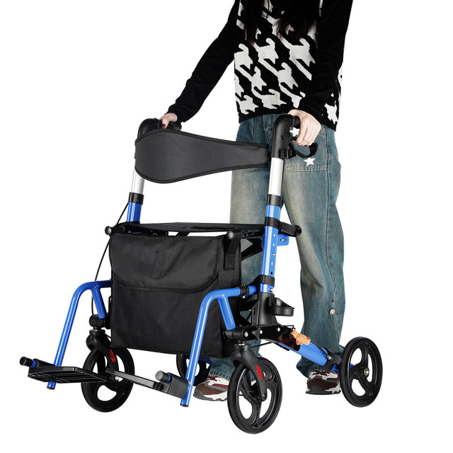 Elderly mobility walker new small walker trolley portable foldable ...
