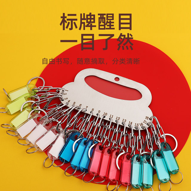 Key ring ring stainless steel key plate disc key plate hanger with sign ...