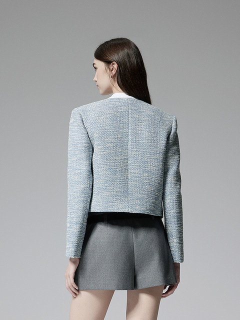 OCHIRLY Ou Shili Xiaoxiang Style Two-color Mixed Jacket Women's French ...