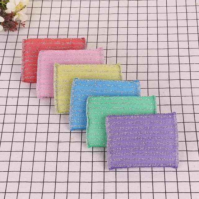 Dishwashing sponge household steel wire sponge kitchen magic wipe ...