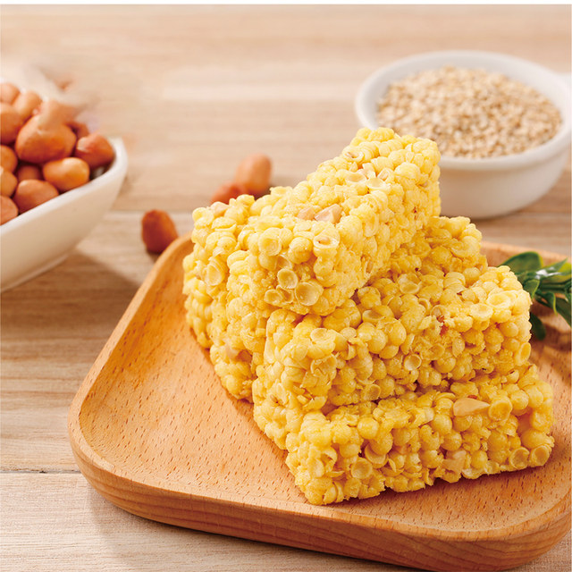 Sister is greedy for coarse grain corn crisps, honey brown sugar flavored individually packaged ...