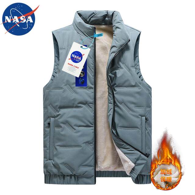 Autumn and winter coat male down cotton vest vest vest plus thickened and wears a horses to keep ...