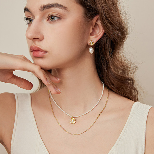 ARSIS innocence era flower stamen pendant necklace exquisite French ...