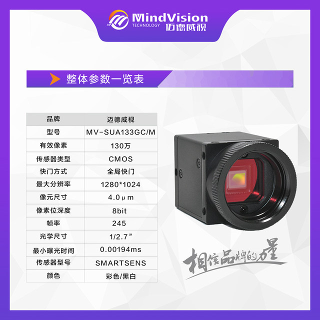 MedVision Industrial Camera MV-SUA134GC/M Global Shutter Plug and Play ...