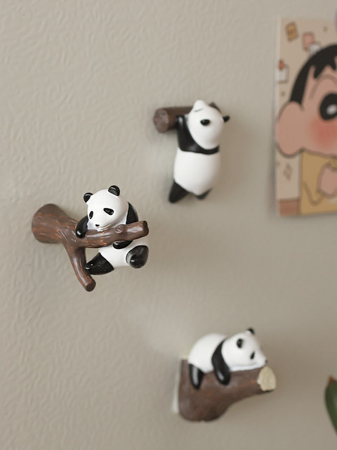 Lovely Days 3D Cartoon Panda Climbing Tree Branch Refrigerator Magnet ...