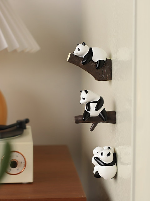 Lovely Days 3D Cartoon Panda Climbing Tree Branch Refrigerator Magnet ...