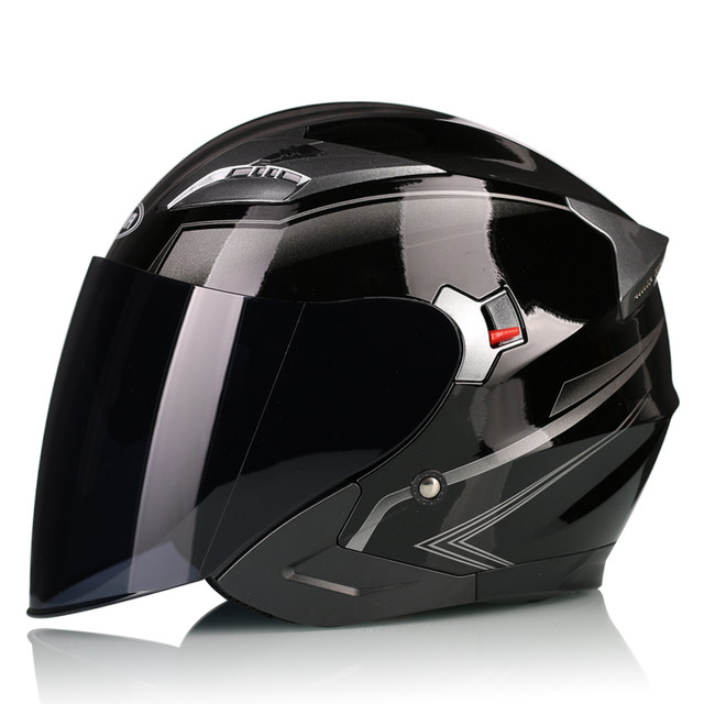 Mustang helmet 3C certified half helmet four-season universal sun ...