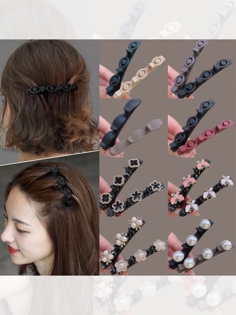 Short hair transition artifact braided hair clip hair card for women ...