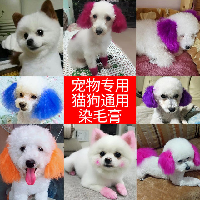 Pet dyeing hair dyeing cream Dog Dog Special Driven Driven Permanent ...