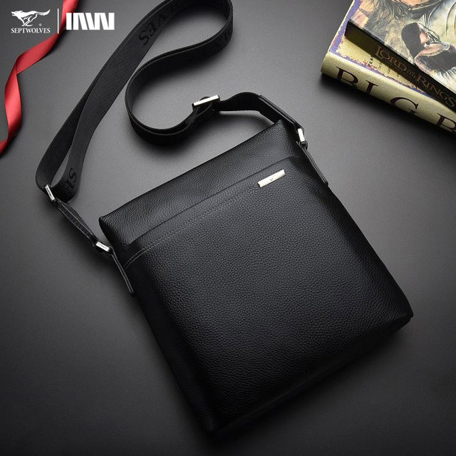 Septwolves men's shoulder bag crossbody bag casual simple large ...