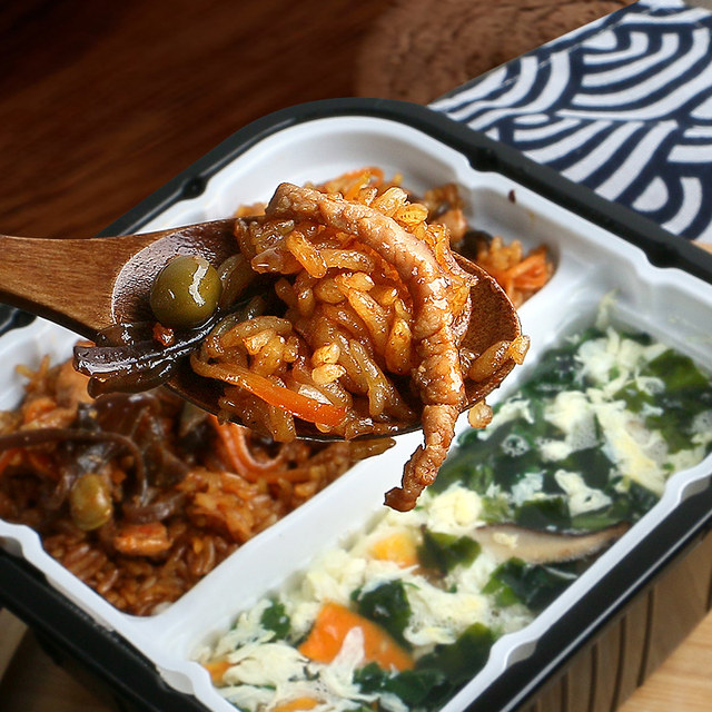 Miaoquyou self-heating rice 4 boxes large portions with soup packets ...