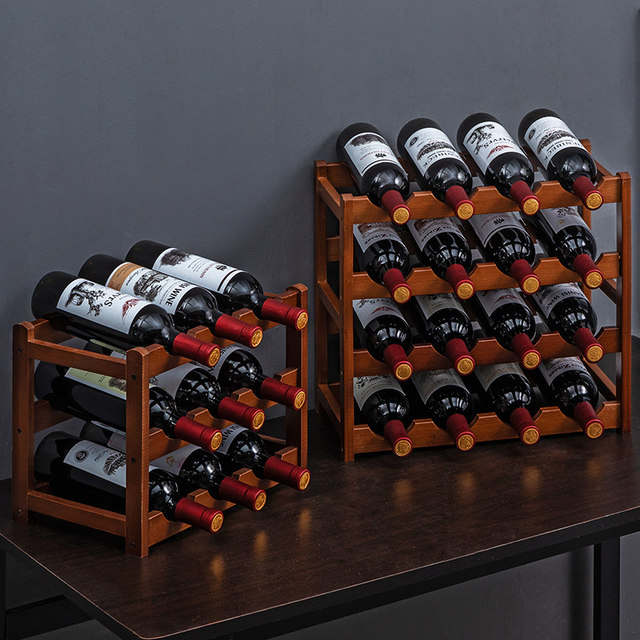 Red wine rack household wine rack ornaments display rack wine cabinet ...