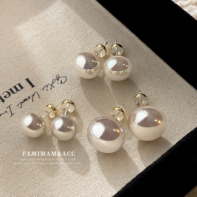 Shijia Mantou imitation pearl earrings 2025 new popular earrings light ...