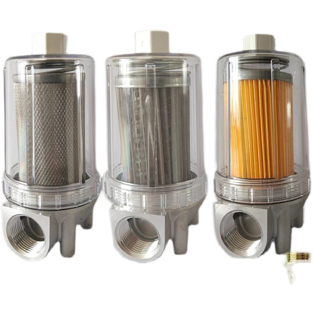 Vehicle diesel tanker transparent filter impurities filter oil pump ...