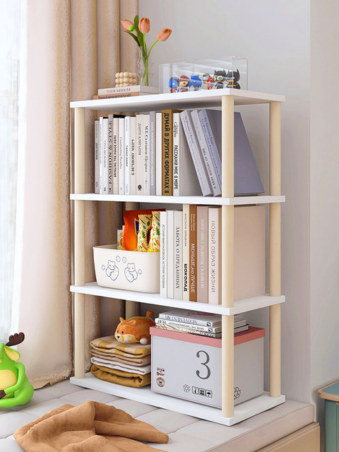 Bay window bookshelf storage rack desk desktop 20cm floor-standing ...