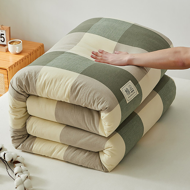 Xinjiang cotton quilt single thickened winter warm spring and autumn ...