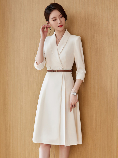 Host dress dignified atmospheric suit skirt rice white formal occasion ...