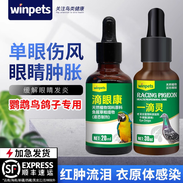 Parrot eye disease one-eyed cold one drop of spiritual eye tears ...